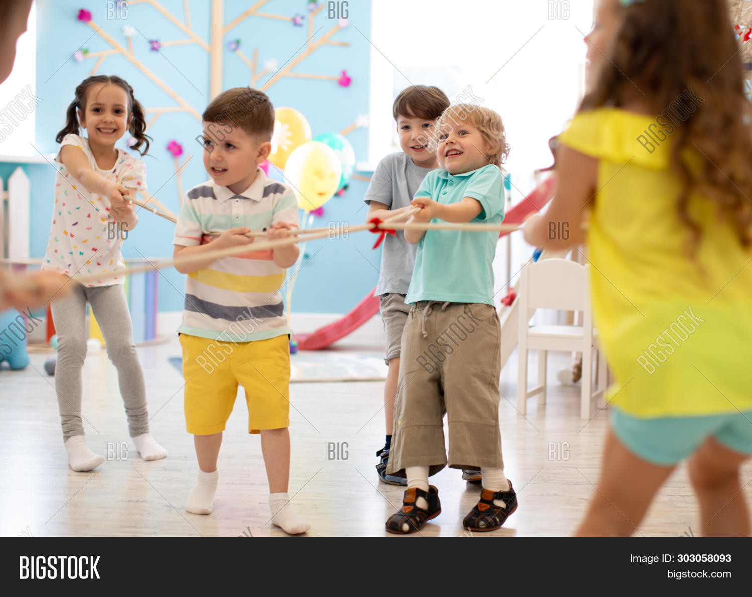 Group Kids Play Pull Image & Photo (Free Trial) | Bigstock