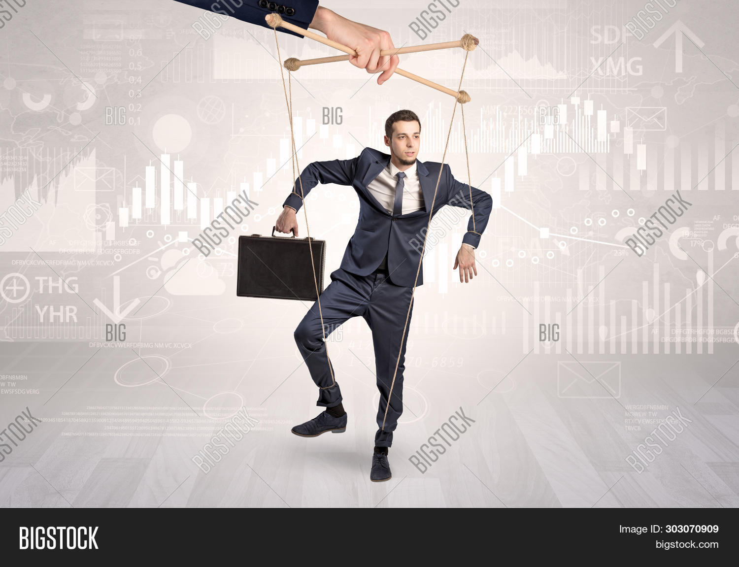 Puppet Businessman Image & Photo (Free Trial) | Bigstock