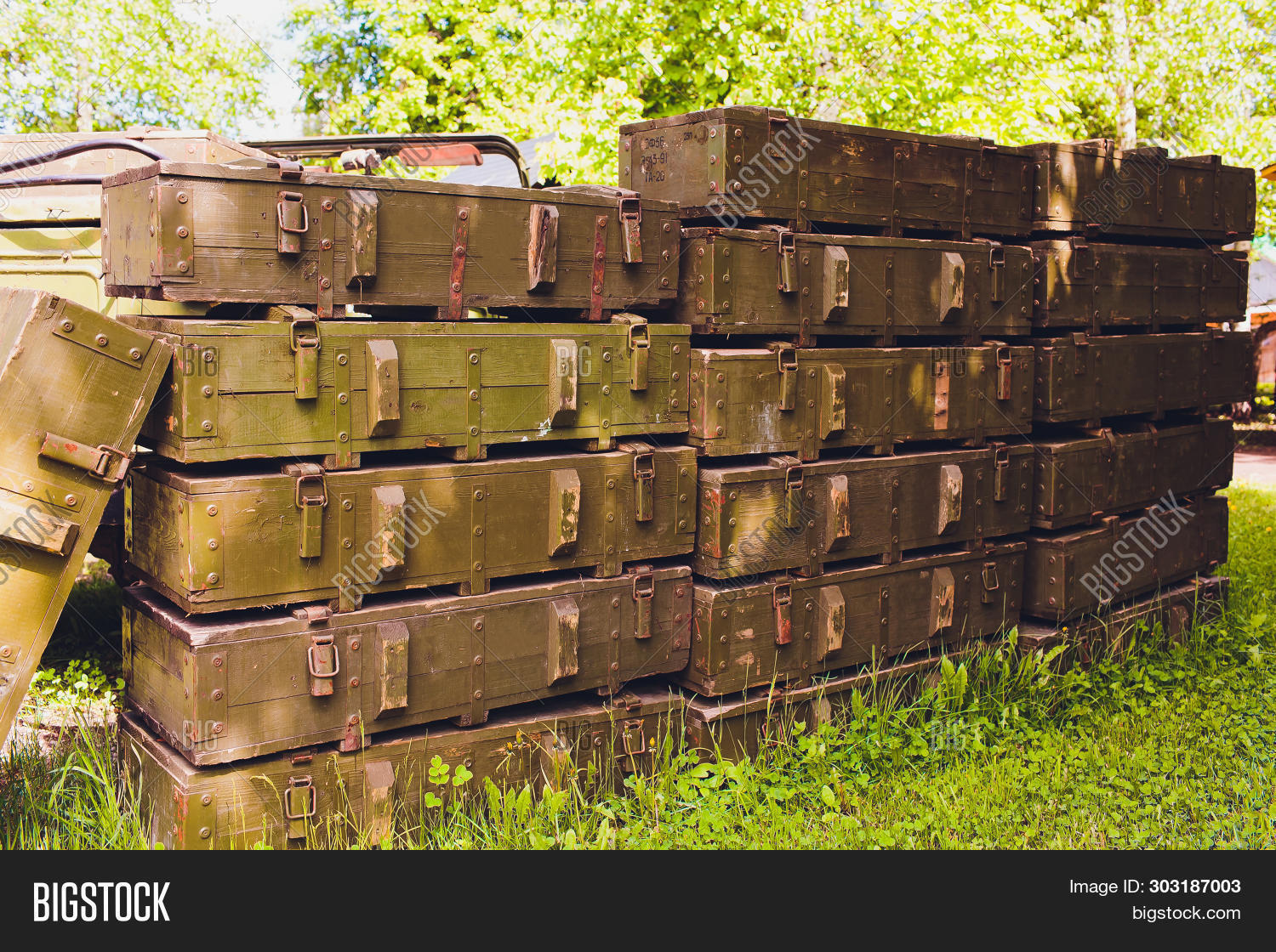 Military Green Boxes Image & Photo (Free Trial) | Bigstock