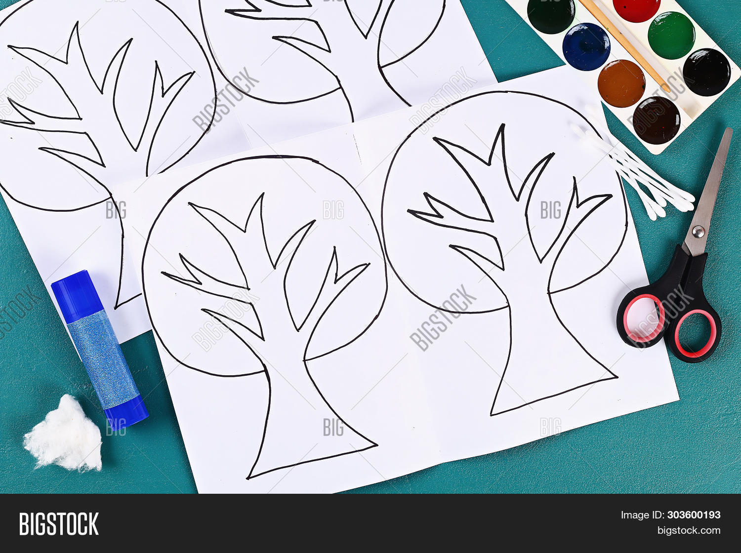 1 Diy Paper Tree Four Image & Photo (Free Trial) | Bigstock