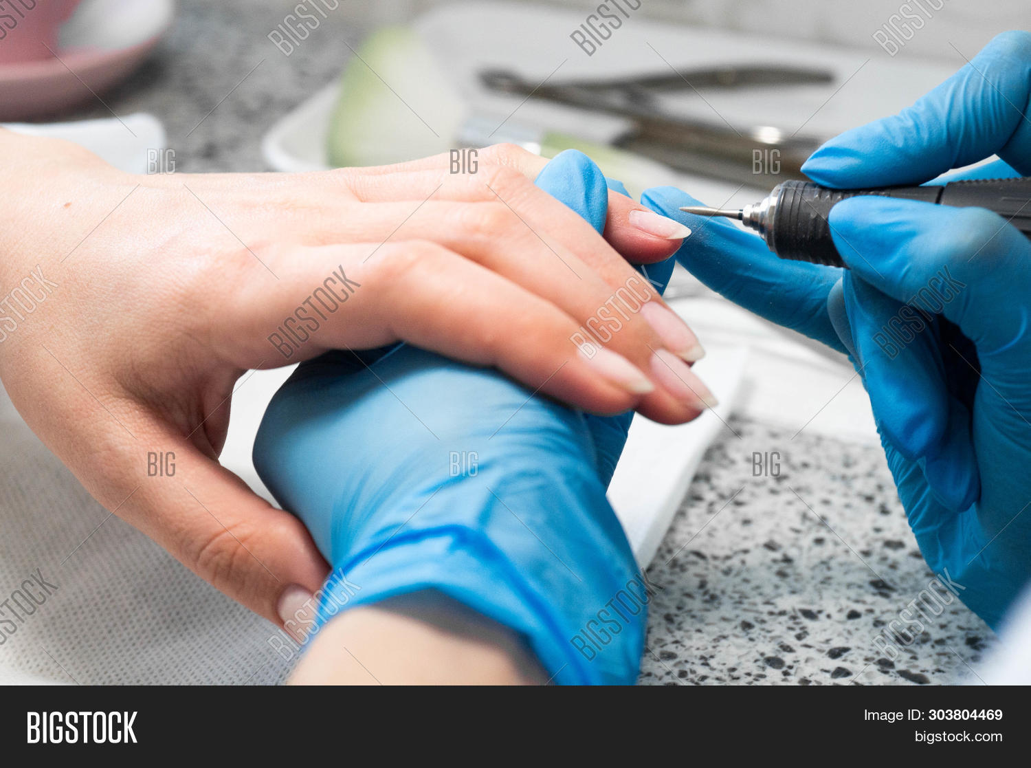 Nail Technician Giving Image & Photo (Free Trial) | Bigstock
