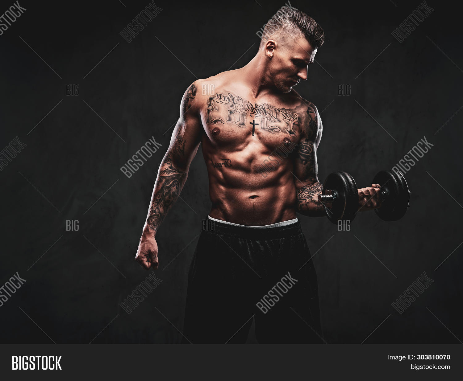 Tattooed Muscular Man Image & Photo (Free Trial) | Bigstock