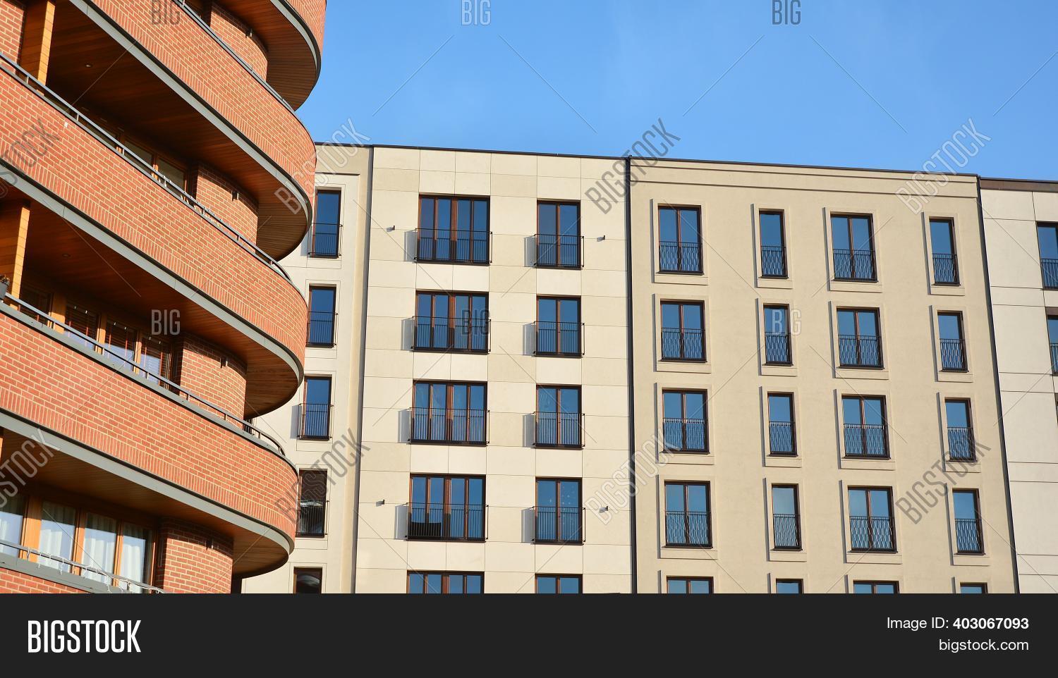Modern Brick Apartment Building