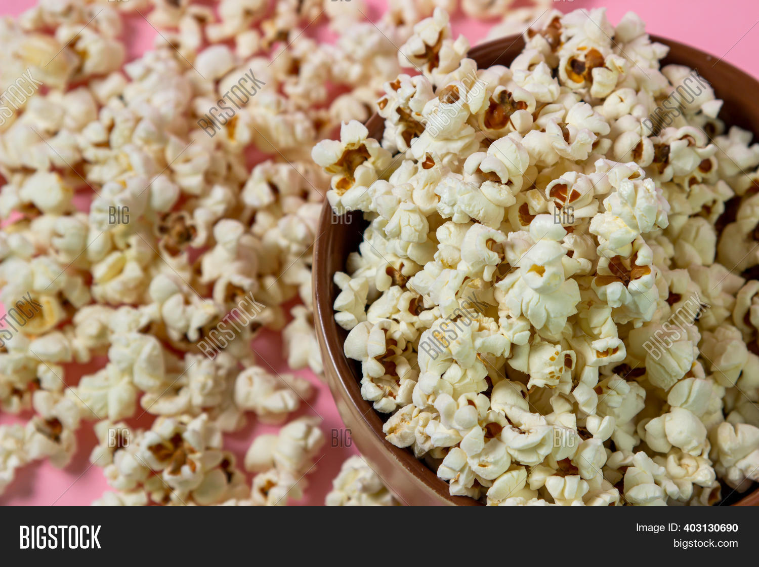 Popcorn On Pink Image & Photo (Free Trial) | Bigstock