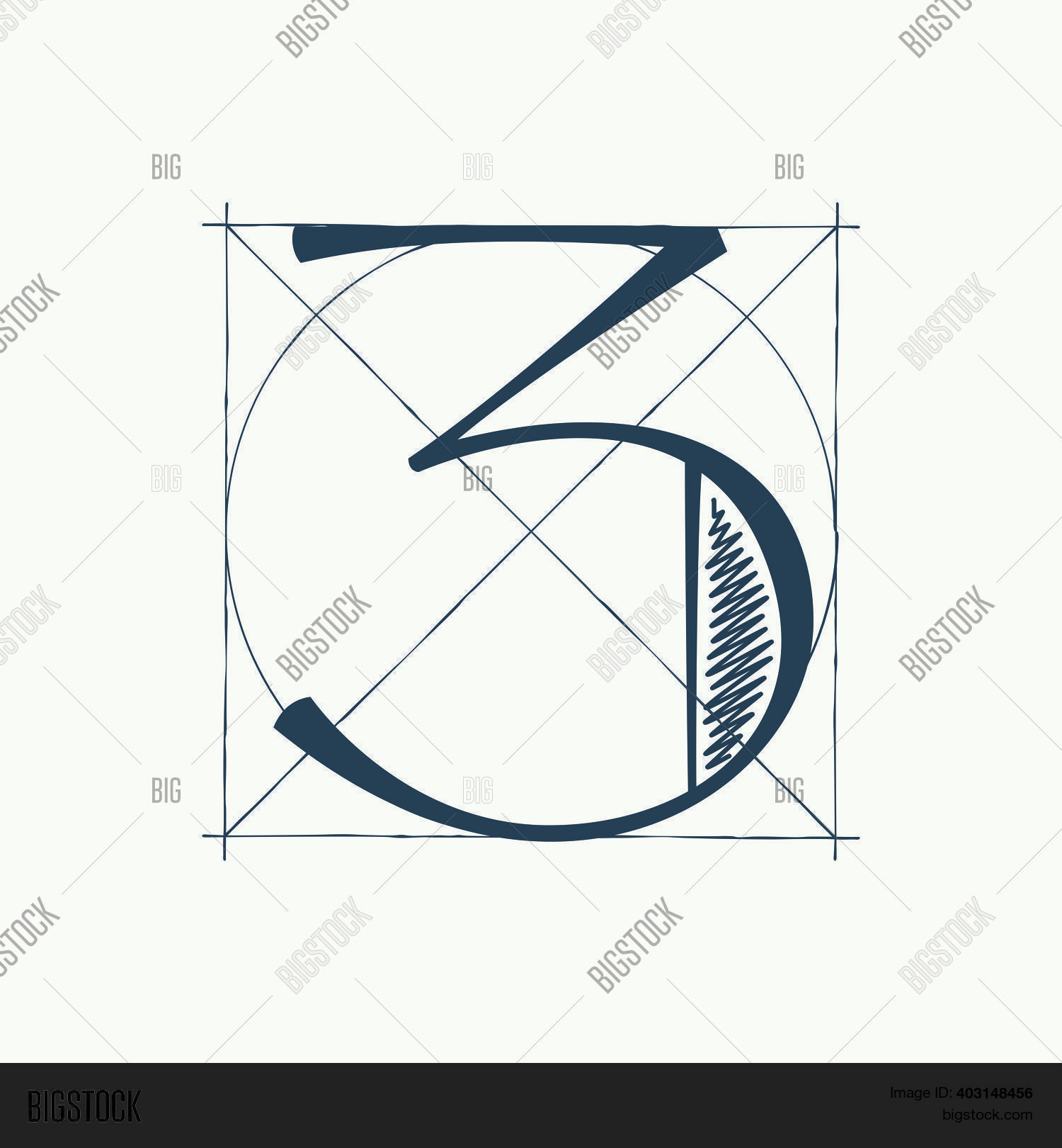 Number Three Logo Vector & Photo (Free Trial) | Bigstock