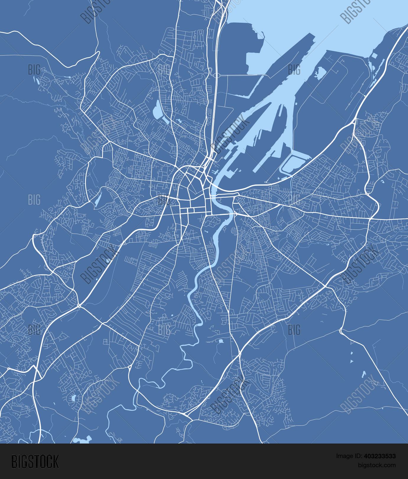 Detailed Map Belfast Vector & Photo (Free Trial) | Bigstock