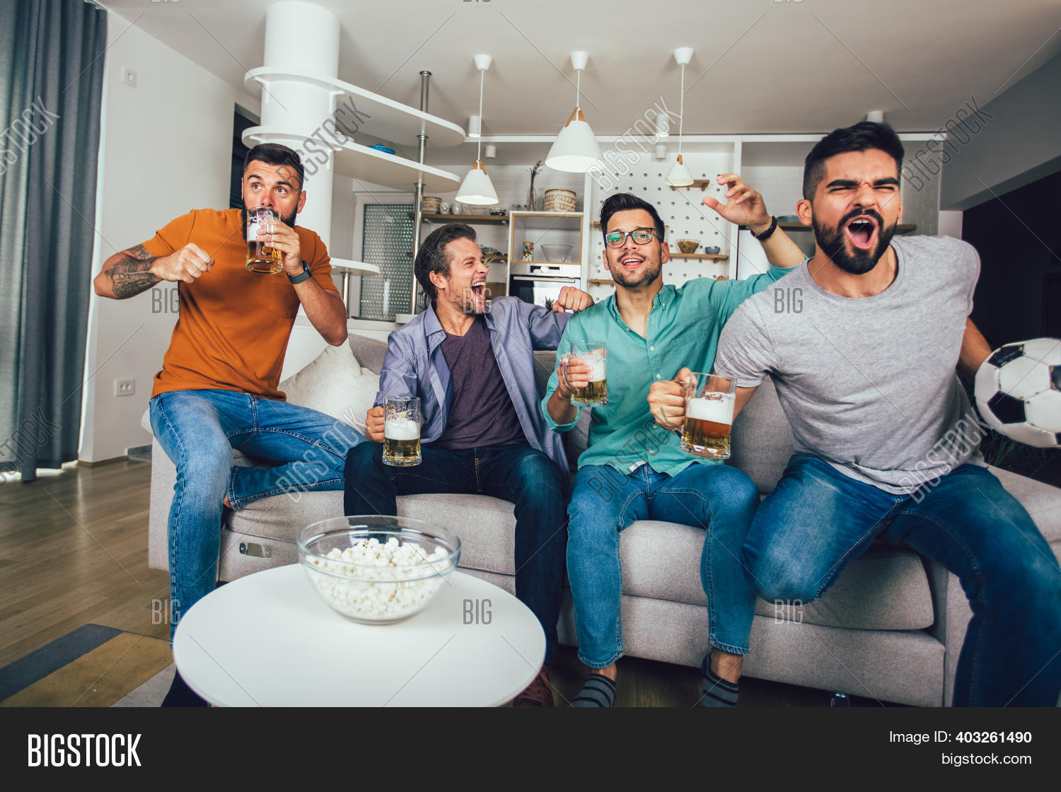 Happy Friends Football Image & Photo (Free Trial) | Bigstock