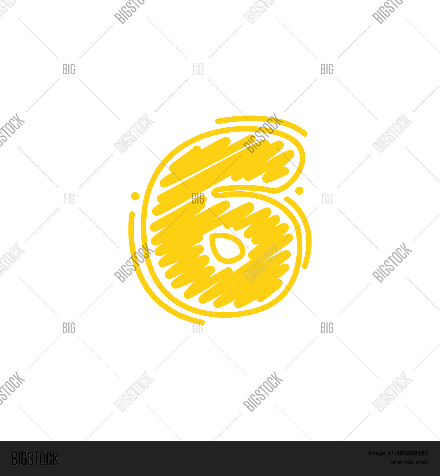 Number Six Logo Vector & Photo (Free Trial) | Bigstock
