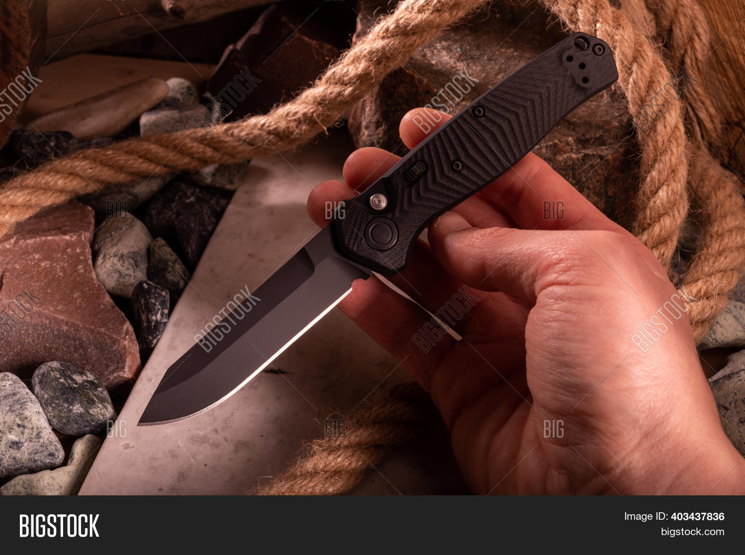 Black Pocket Knife Image & Photo (Free Trial) | Bigstock