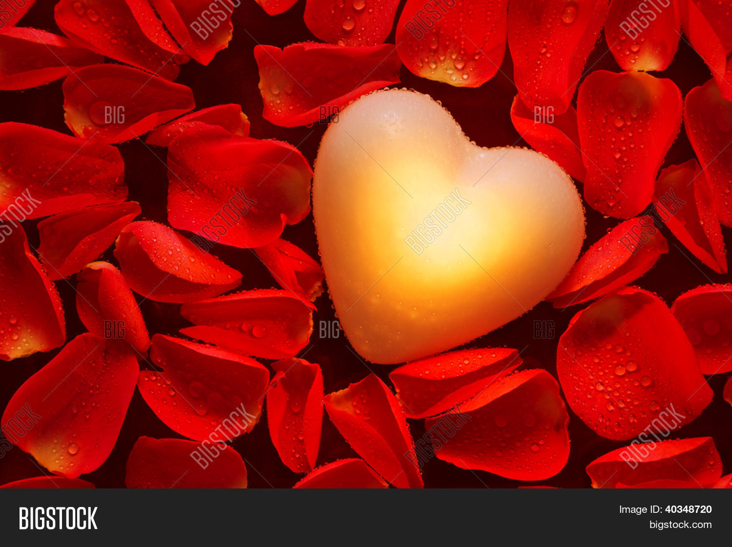 Glowing Heart Amongst Image & Photo (Free Trial) | Bigstock