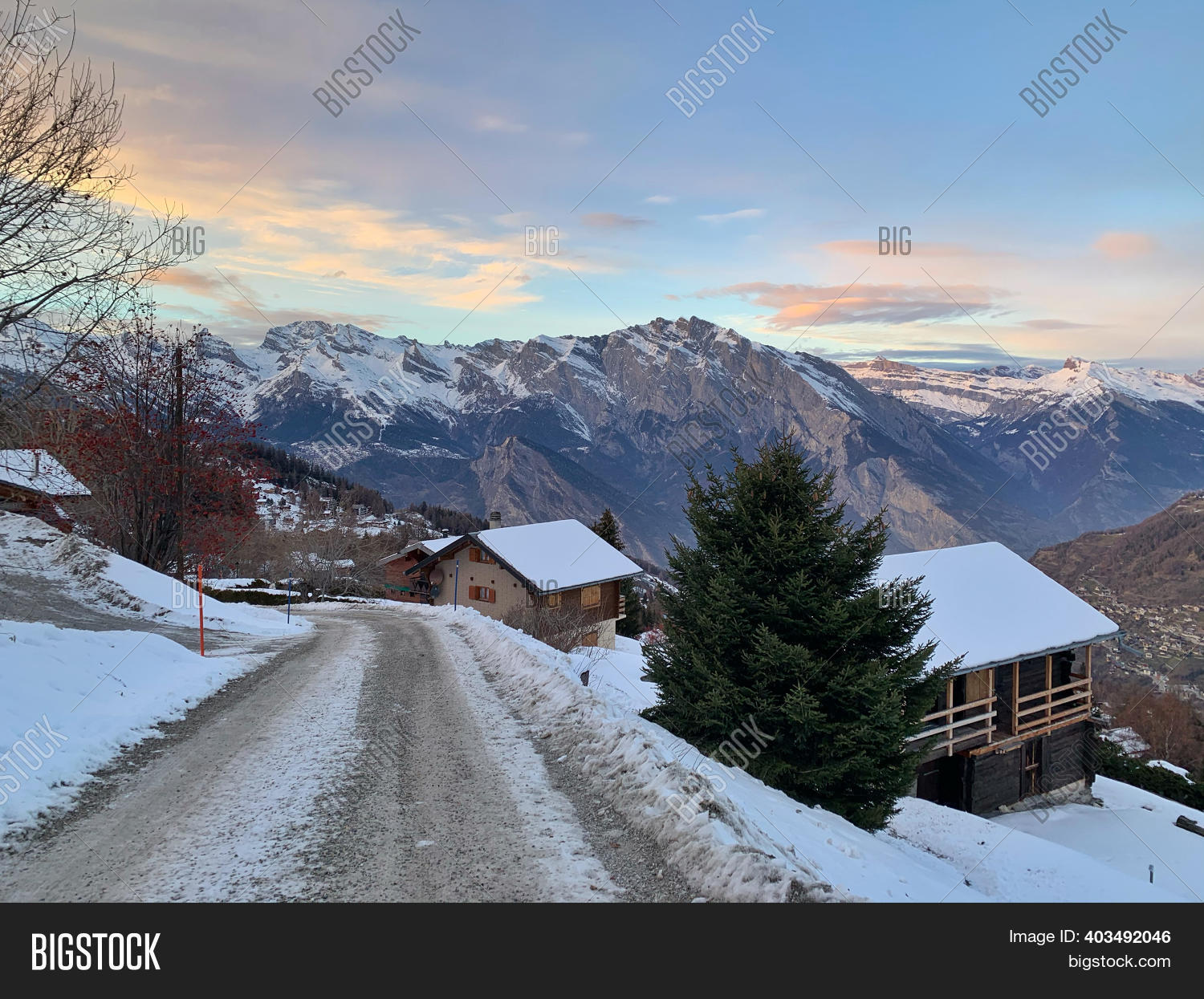 Pathway On Snow Image & Photo (Free Trial) | Bigstock