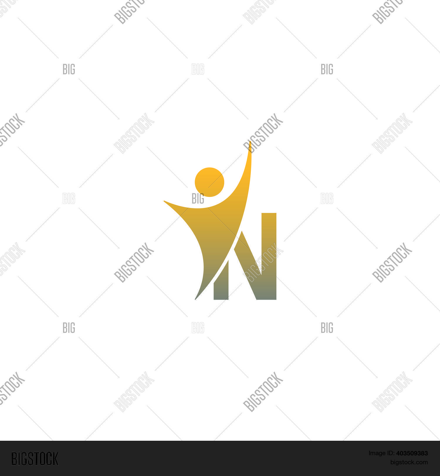 Letter N Icon Logo Vector & Photo (Free Trial) | Bigstock