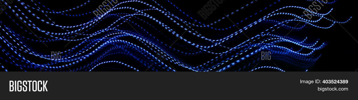 Blue Dashed Lines Image & Photo (Free Trial) | Bigstock