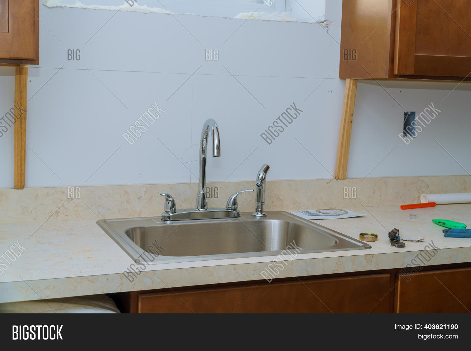 Installing Kitchen Tap Image & Photo (Free Trial) | Bigstock