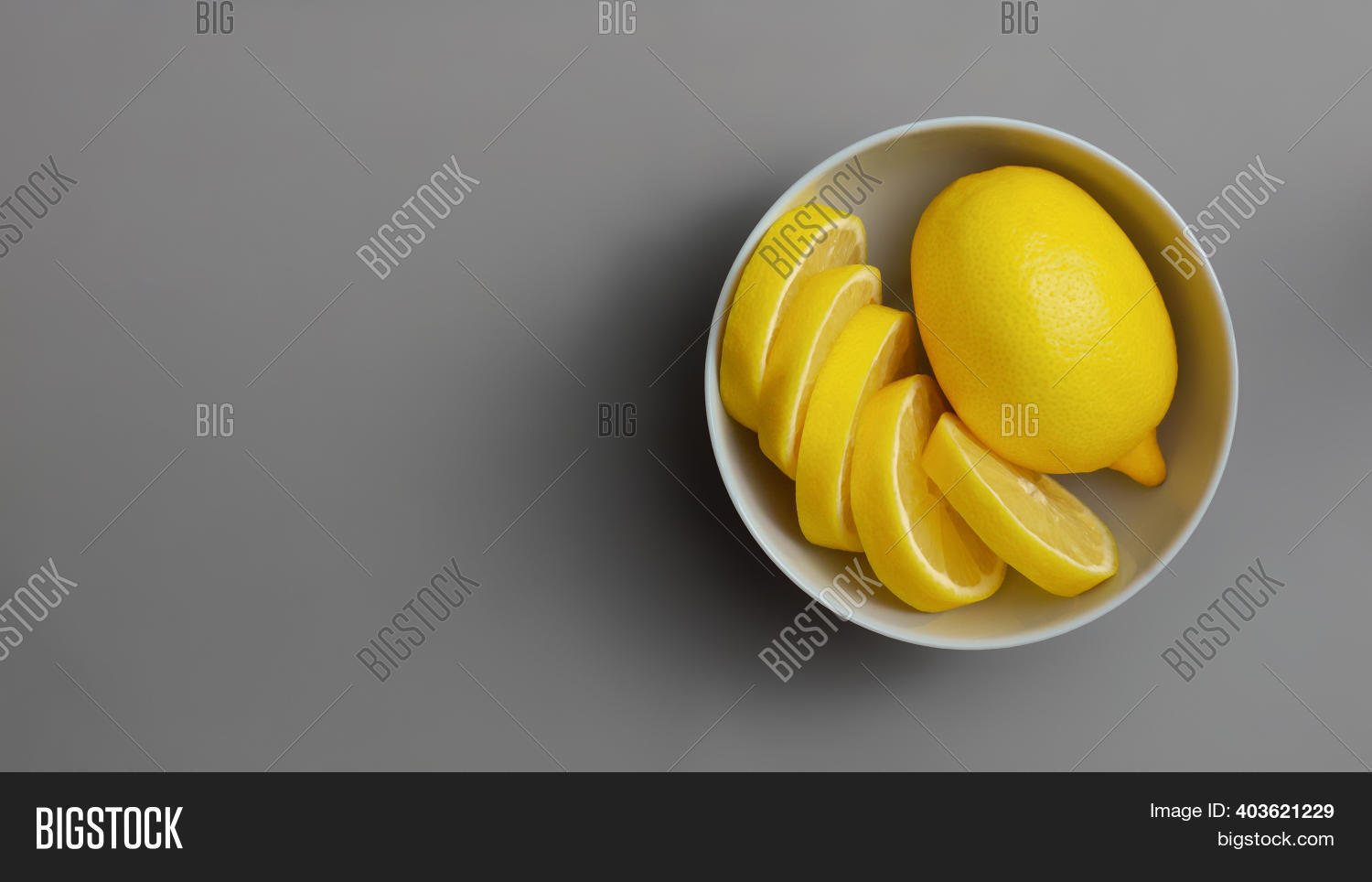 Yellow Lemons Gray Image & Photo (Free Trial) | Bigstock