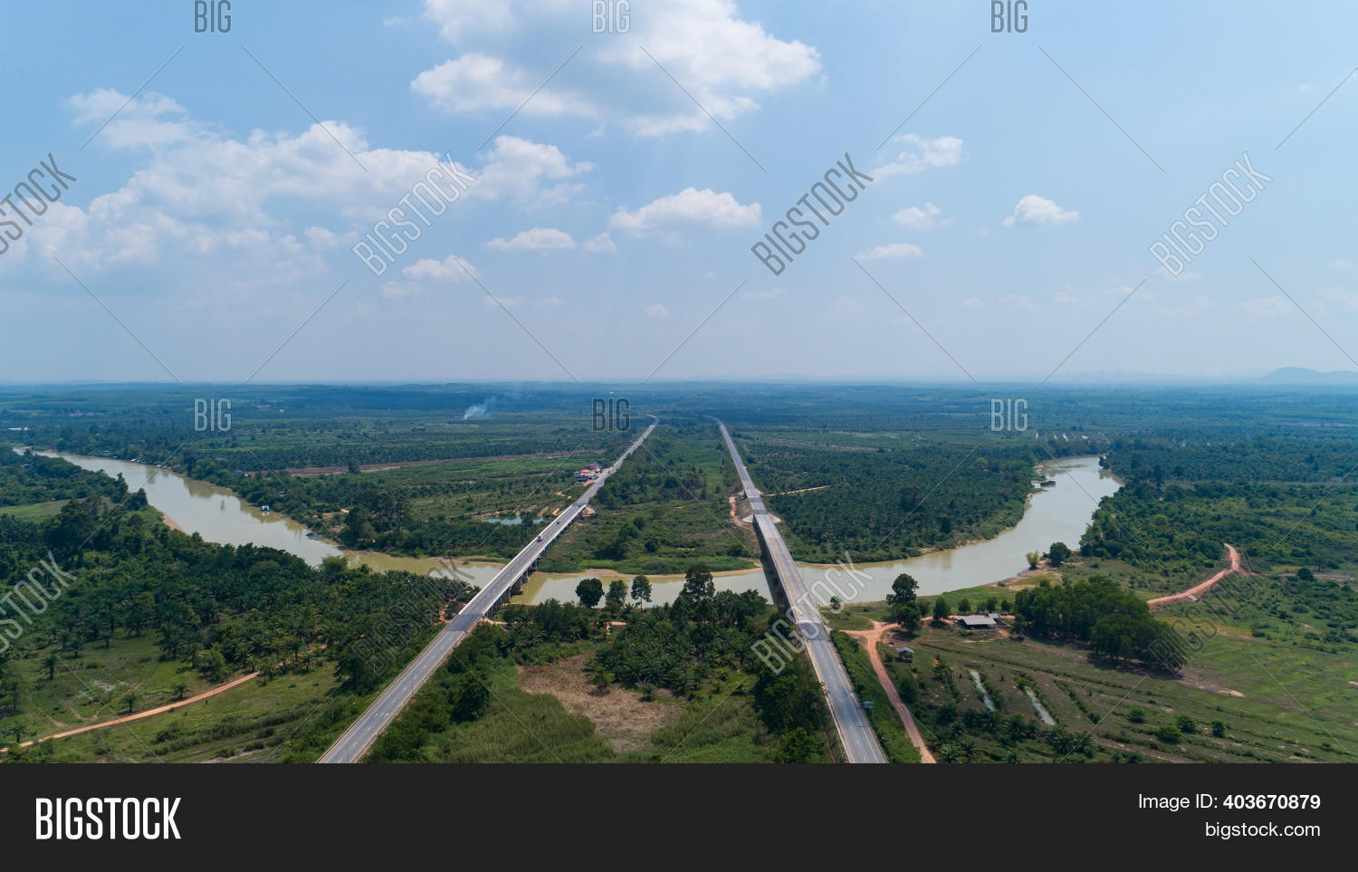 Aerial View Highway Image & Photo (Free Trial) | Bigstock