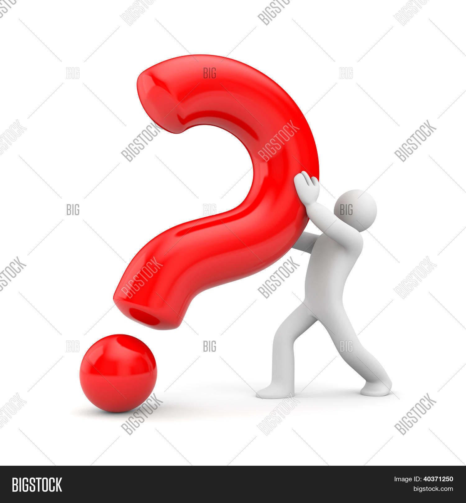 3d Person Red Question Image & Photo (Free Trial) | Bigstock