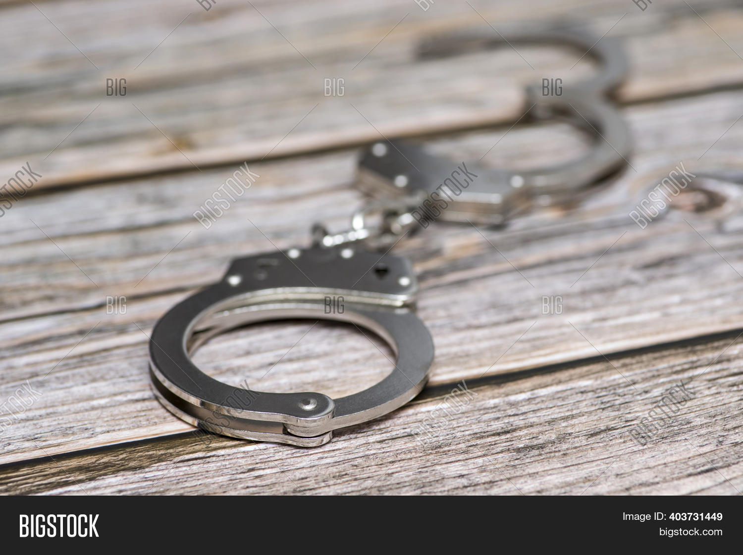 Metal Handcuffs On Image & Photo (Free Trial) | Bigstock
