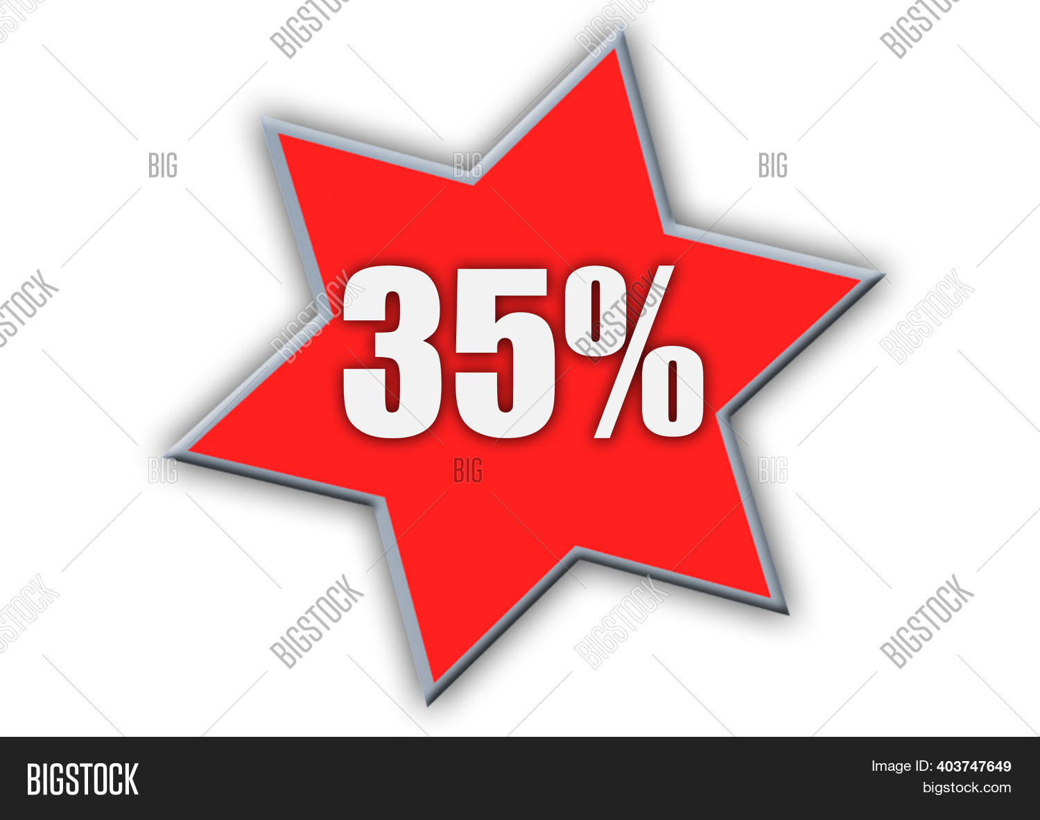 35 Percent Off 3d Sign Image & Photo (Free Trial) | Bigstock
