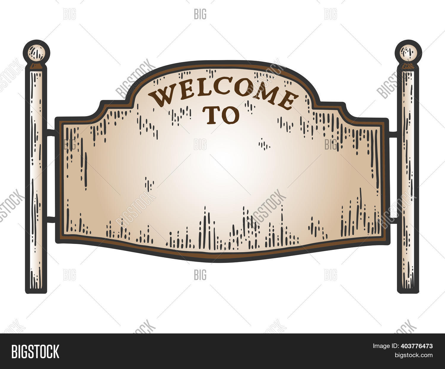 Welcoming Road Sign. Image & Photo (Free Trial) | Bigstock