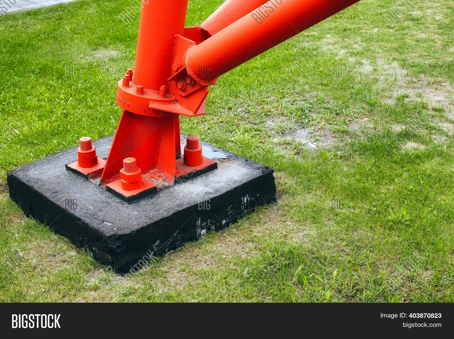 This Red Metal Support Image & Photo (Free Trial) | Bigstock