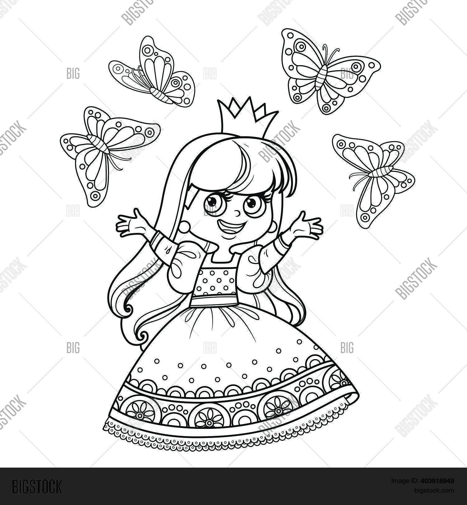 Cute Princess Ball Vector & Photo (Free Trial) | Bigstock