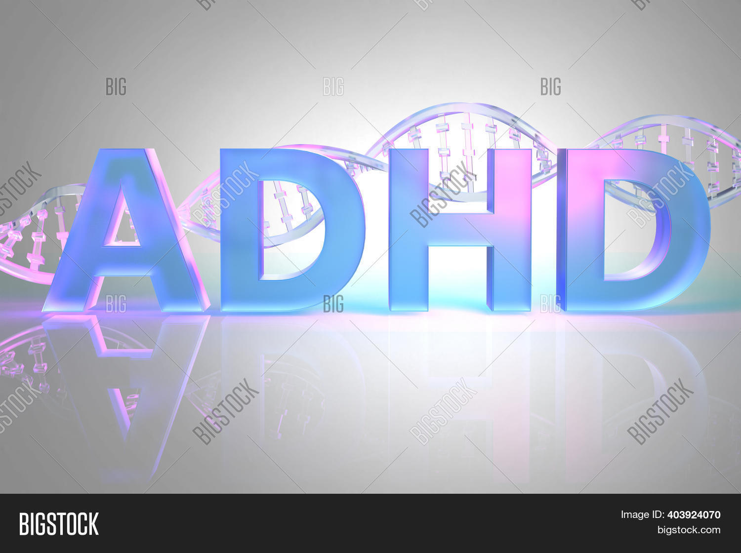 ADHD Word DNA Chain Image & Photo (Free Trial) | Bigstock