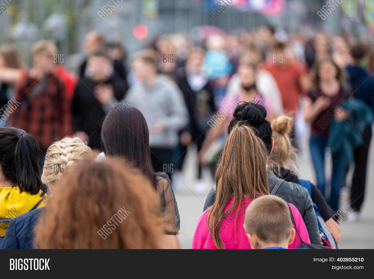 Crowd People On Street Image & Photo (Free Trial) | Bigstock