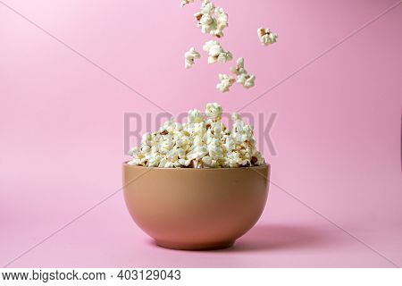 Popcorn On Pink Image & Photo (Free Trial) | Bigstock