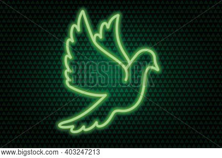 Neon Pigeon. Bird Vector & Photo (Free Trial) | Bigstock