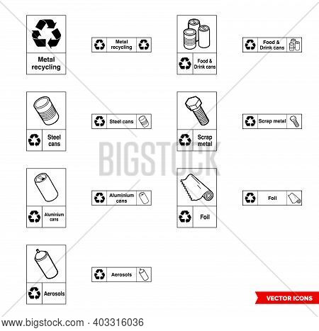 Metal Recycling Signs Vector & Photo (Free Trial) | Bigstock