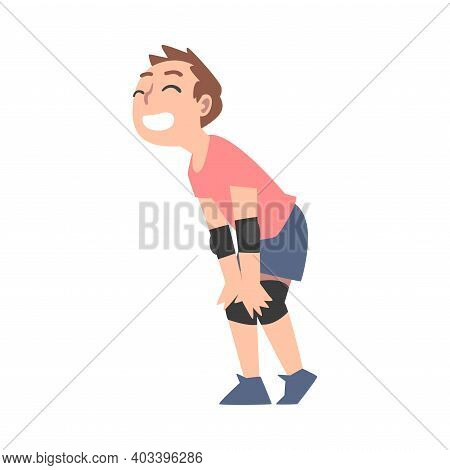 Cute Boy Wearing Knee Vector & Photo (Free Trial) | Bigstock