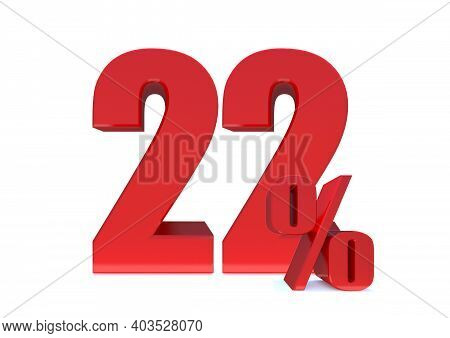 22 Percent Off 3d Sign Image & Photo (Free Trial) | Bigstock