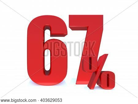 67 Percent Off 3d Sign Image & Photo (Free Trial) | Bigstock