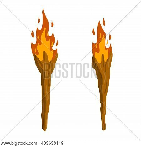 Torch On Stick. Vector & Photo (Free Trial) | Bigstock