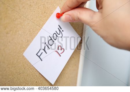 Woman Pinning Paper Image & Photo (Free Trial) | Bigstock
