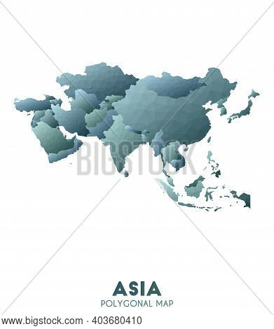 Asia Map. Actual Low Vector & Photo (Free Trial) | Bigstock