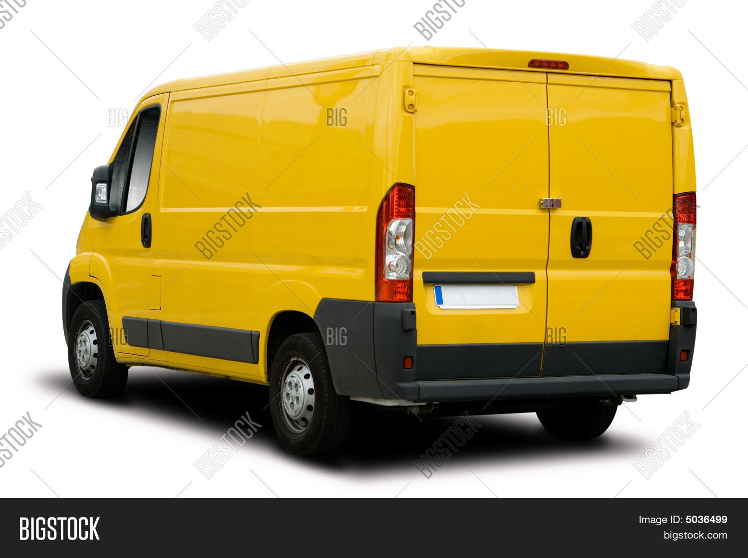 Yellow Delivery Van Image & Photo (Free Trial) | Bigstock