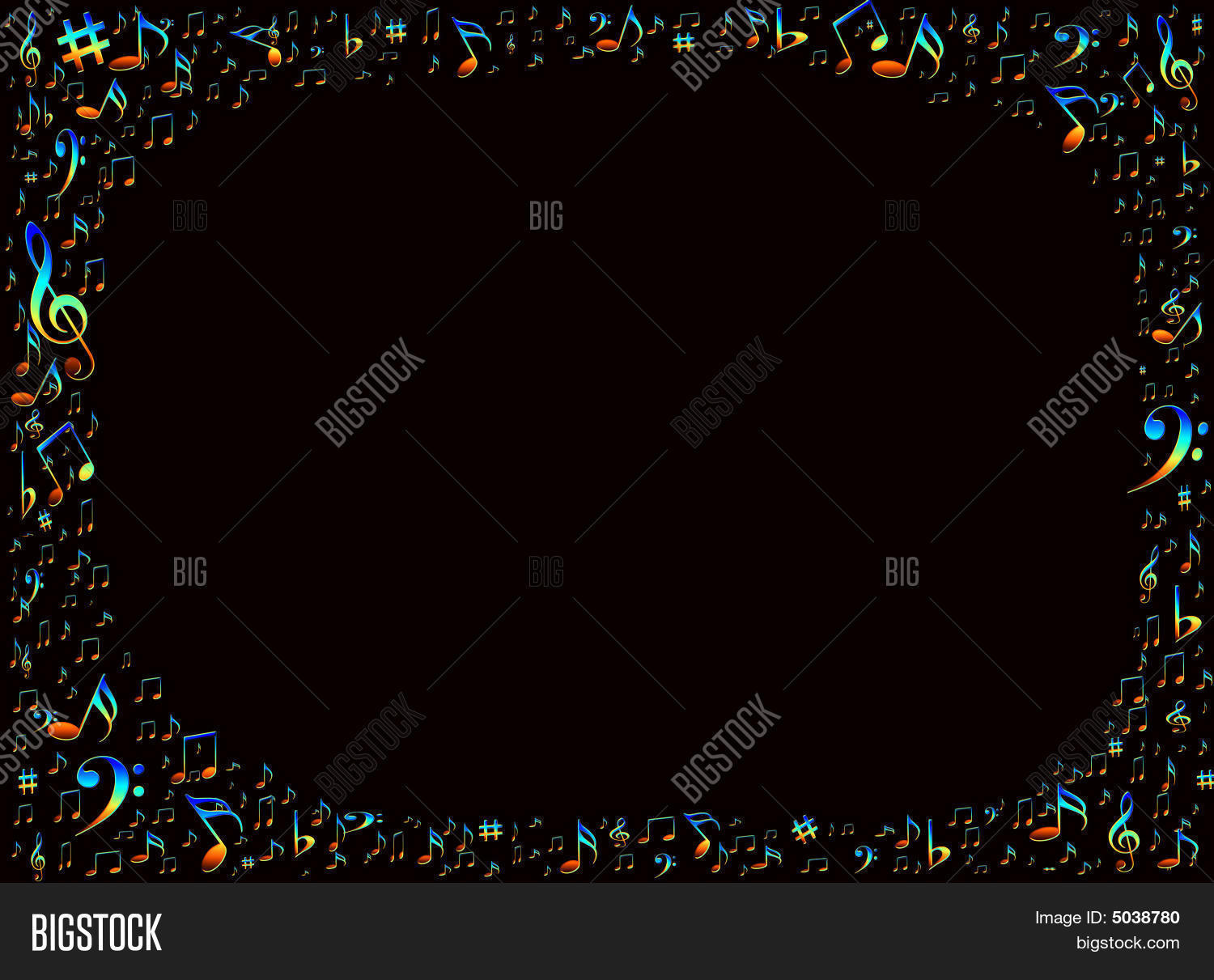 Colorful Musical Notes Image & Photo (Free Trial) | Bigstock