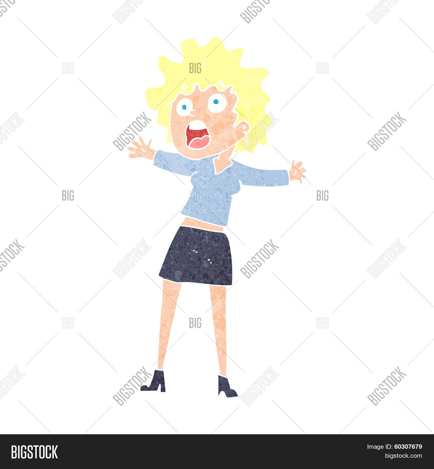 Cartoon Frightened Vector & Photo (Free Trial) | Bigstock