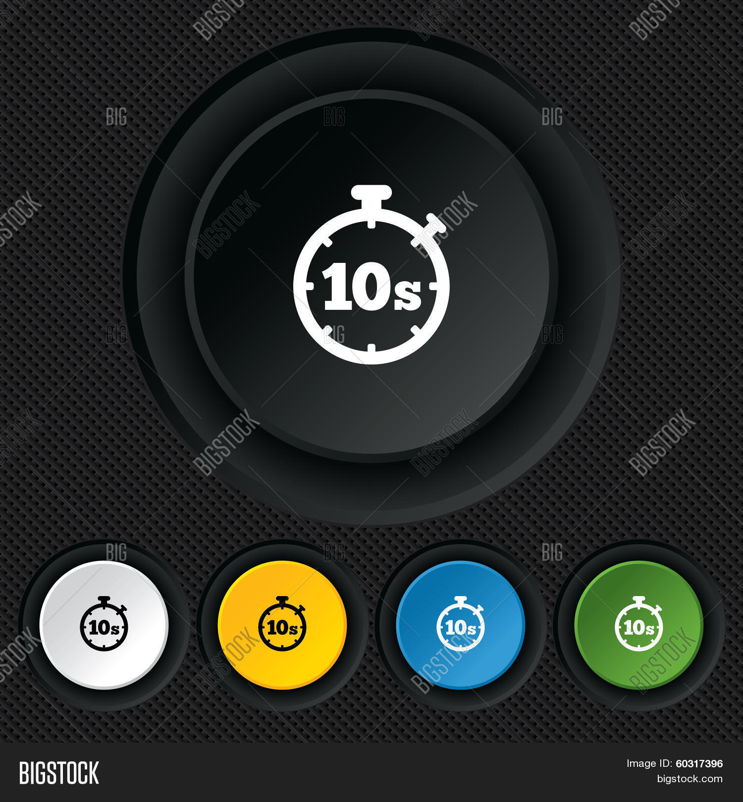 Timer 10s Sign Icon. Vector & Photo (Free Trial) | Bigstock