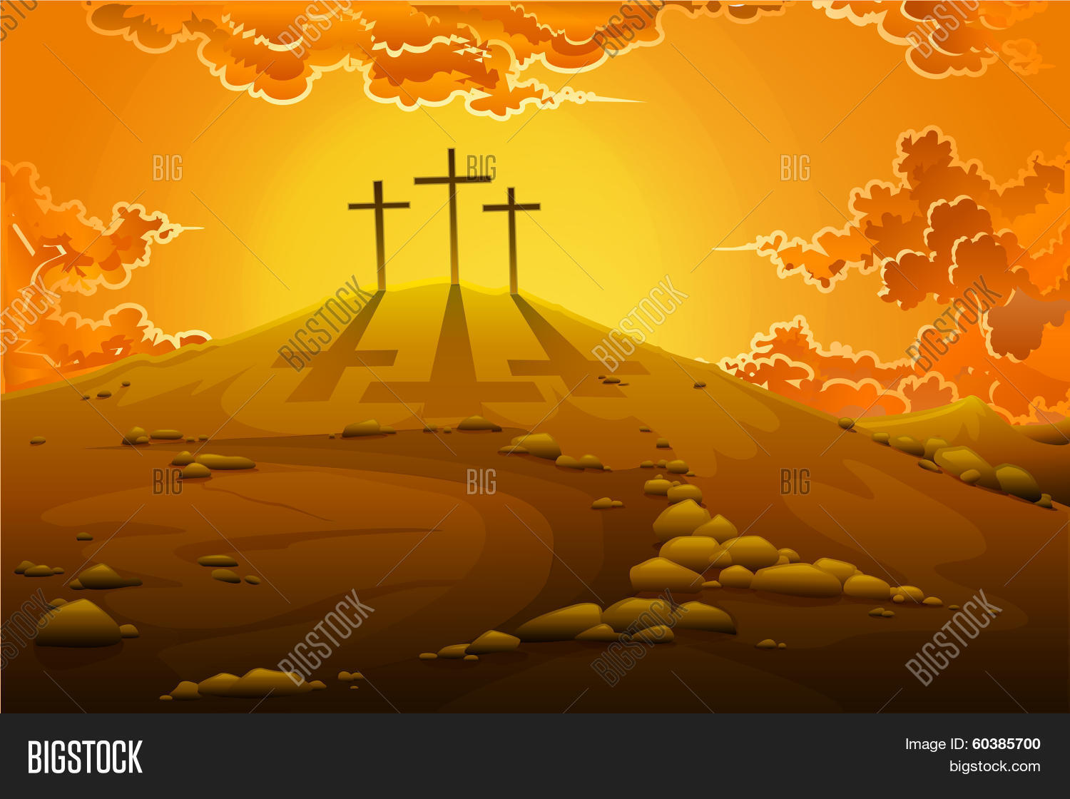 Calvary Crucifixion Vector & Photo (Free Trial) | Bigstock