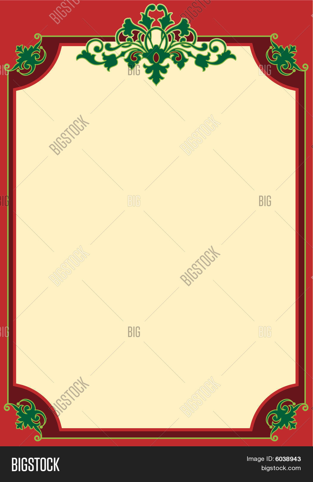 Christmas Scroll Vector & Photo (Free Trial) | Bigstock