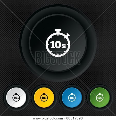 Timer 10s Sign Icon. Vector & Photo (Free Trial) | Bigstock