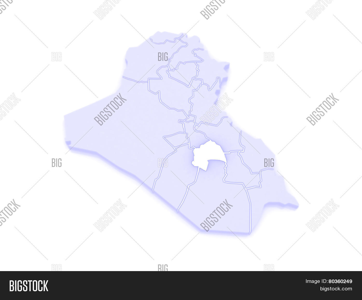 Map Quadisiya. Iraq. Image & Photo (Free Trial) | Bigstock