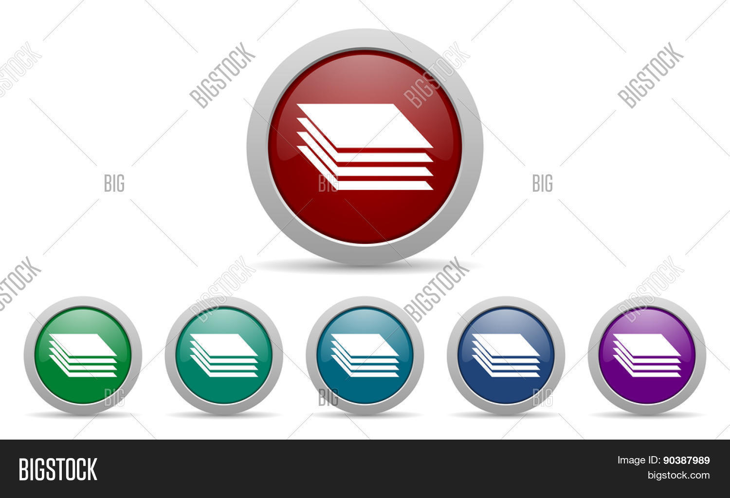 Layers Icon Gages Sign Image & Photo (Free Trial) | Bigstock