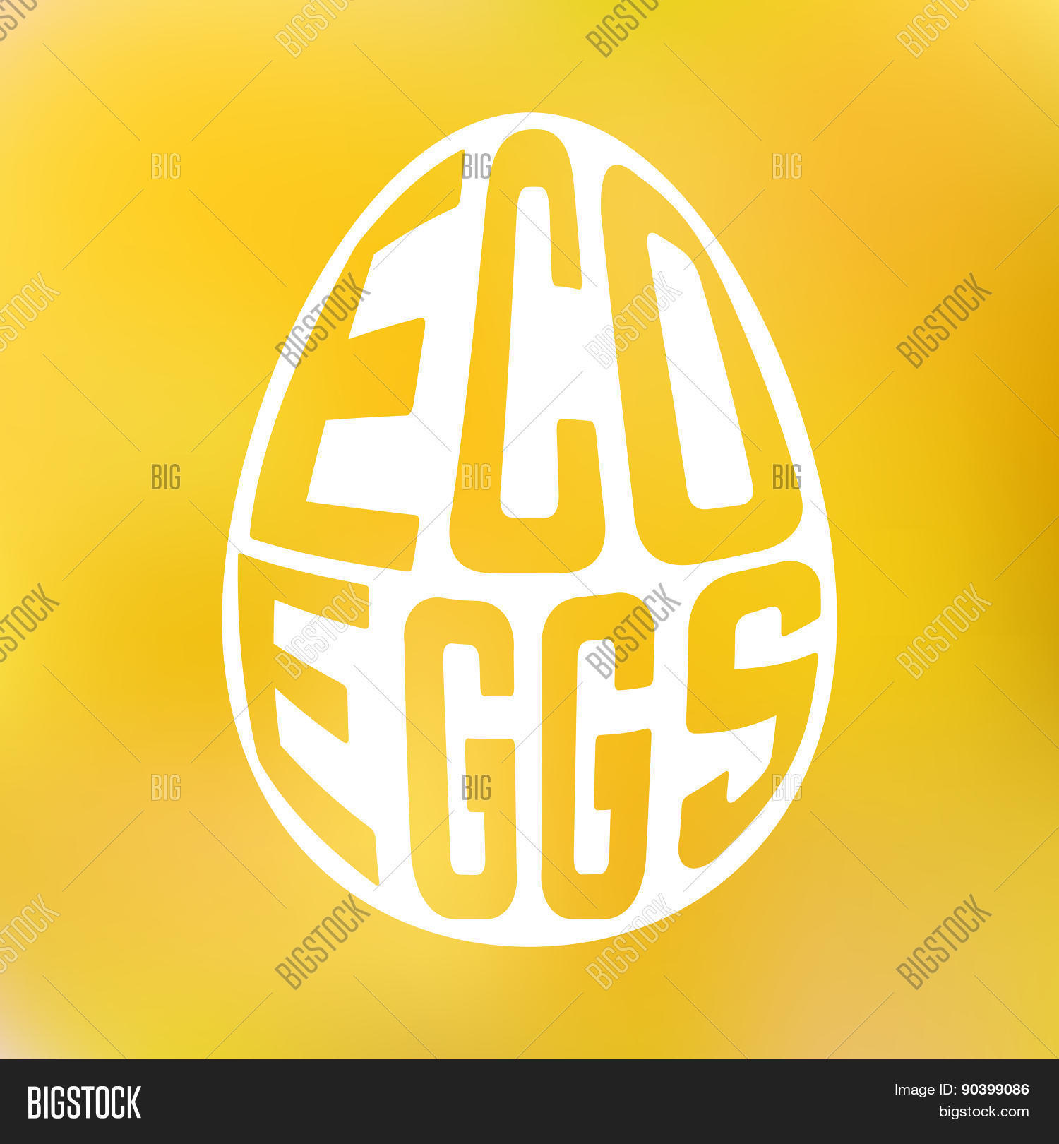 Silhouette Egg Text Vector & Photo (Free Trial) | Bigstock