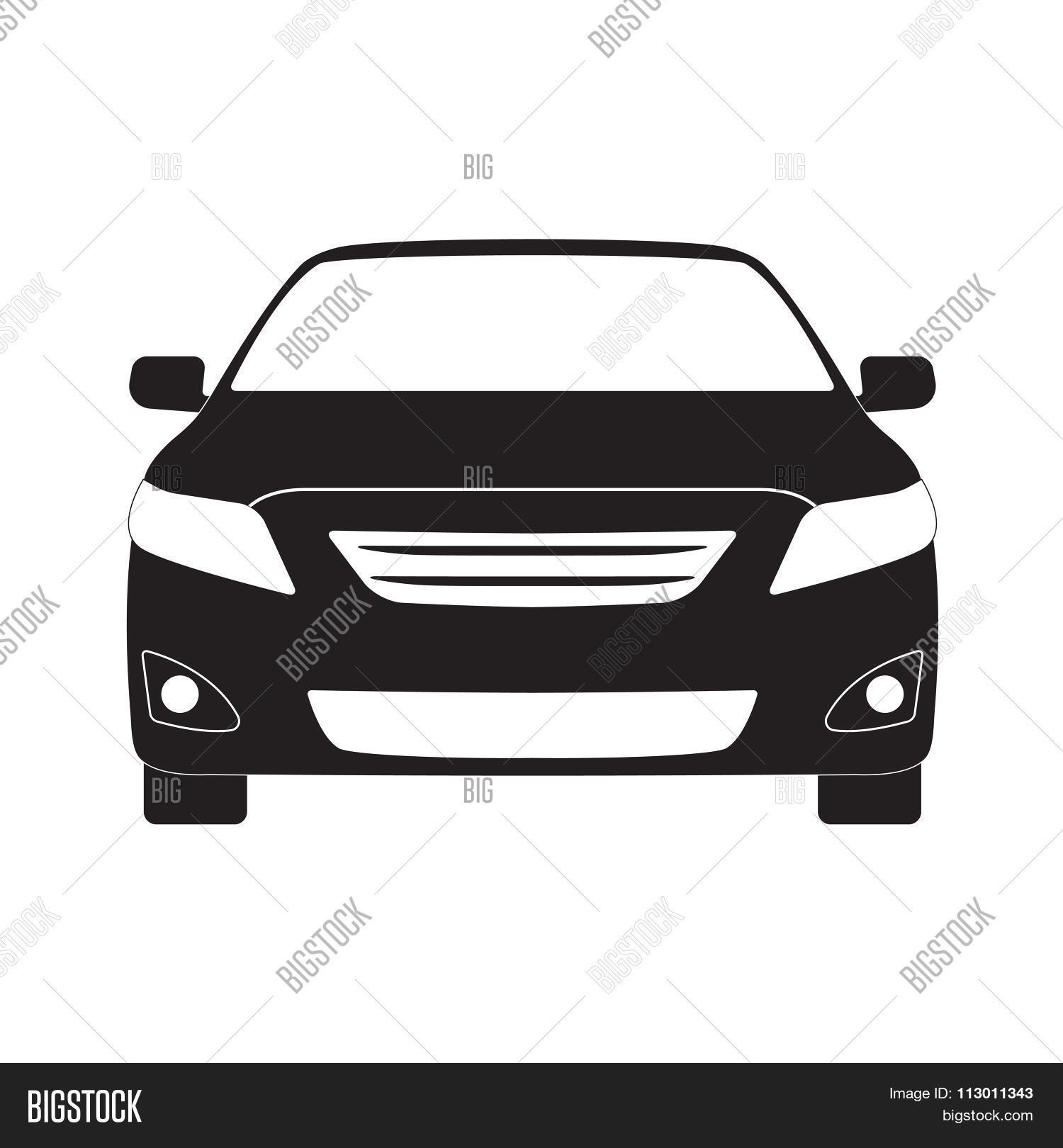 Car Front Icon Sign. Vector & Photo (Free Trial) | Bigstock