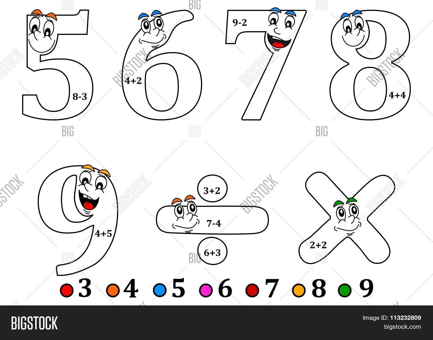 Smiling Numbers Vector & Photo (Free Trial) | Bigstock