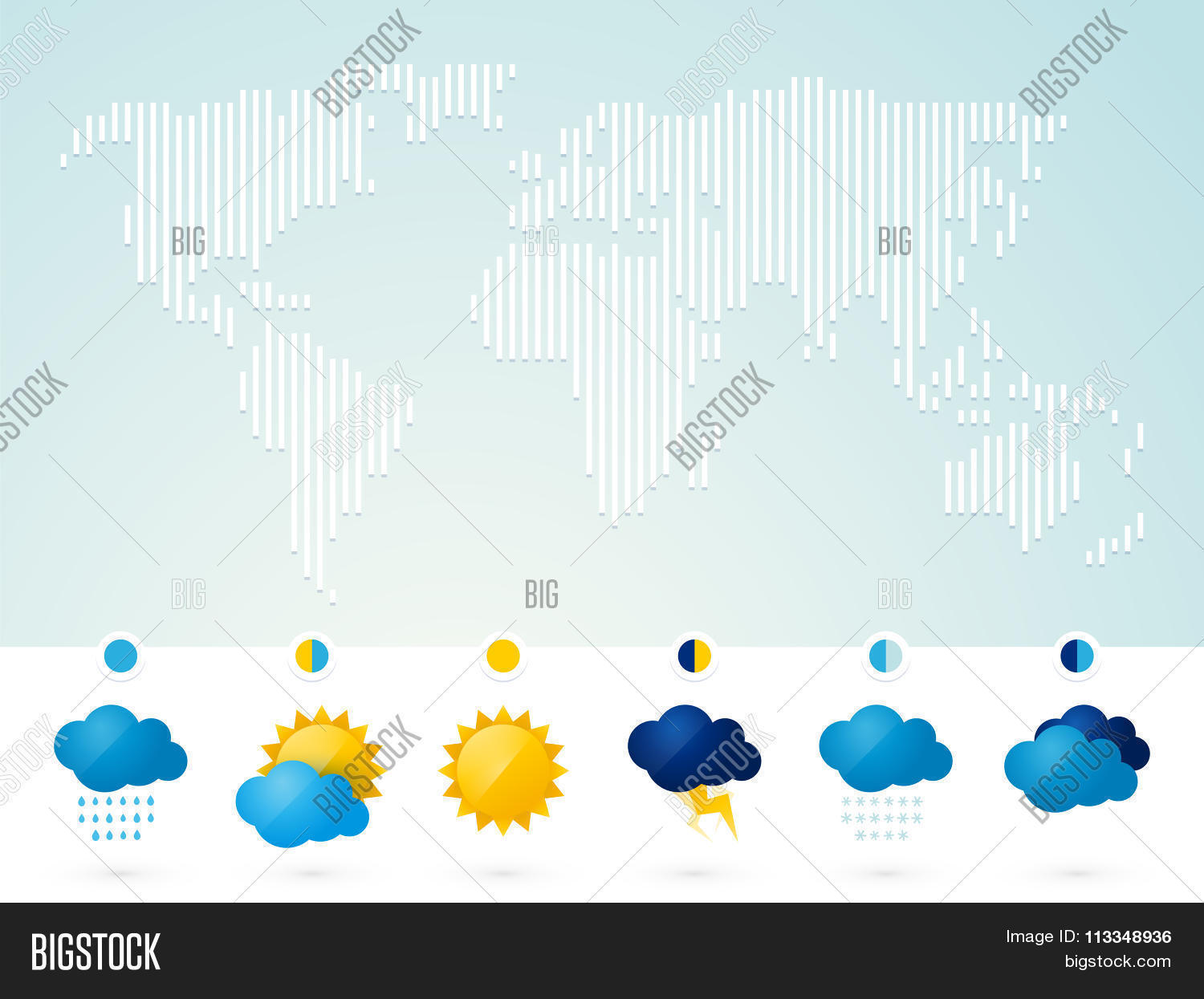 World Map Weather Vector & Photo (Free Trial) | Bigstock